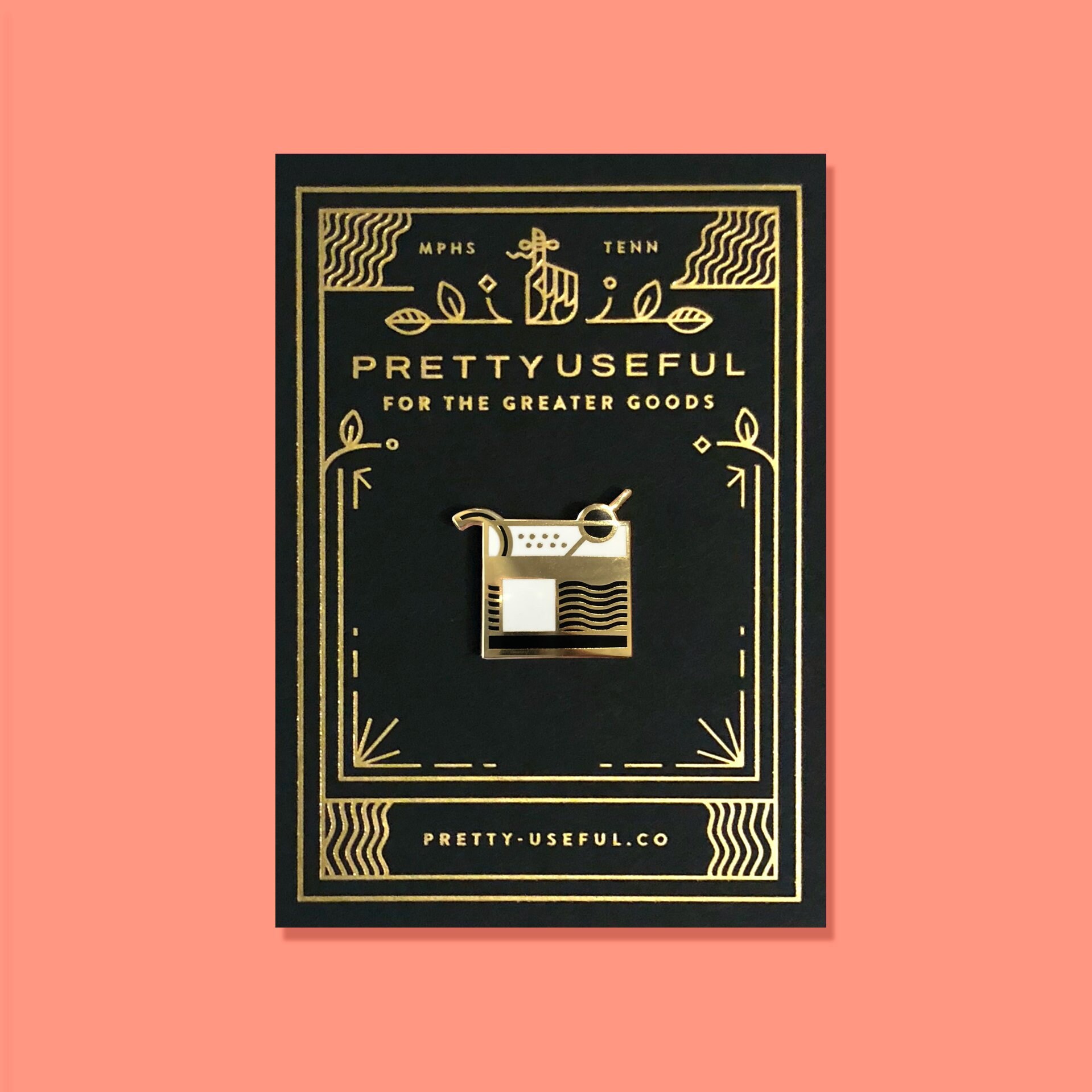 Old Fashioned Cocktail Enamel Pin - Etsy