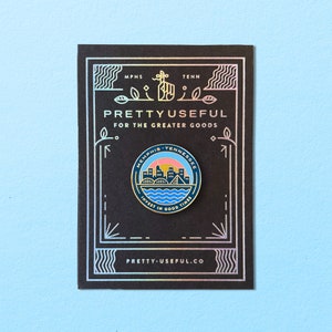 Memphis Seal Enamel Pin - Etsy