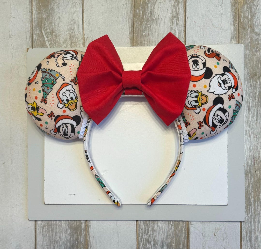 Mickey Christmas Ears. Minnie Christmas Ears. Holiday Mickey Ears ...