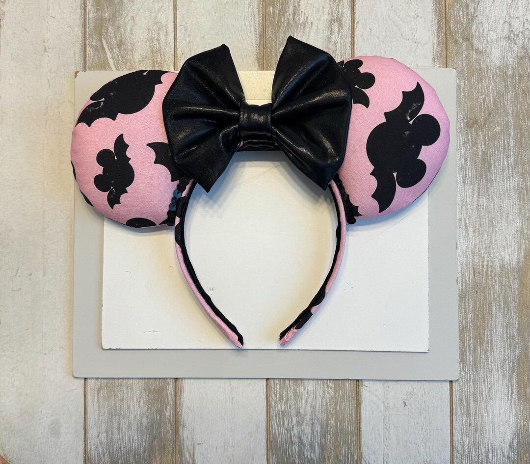 Disney Pink Mickey Ears .. Pink Bat Mickey Ears. Spooky Mickey Ears ...