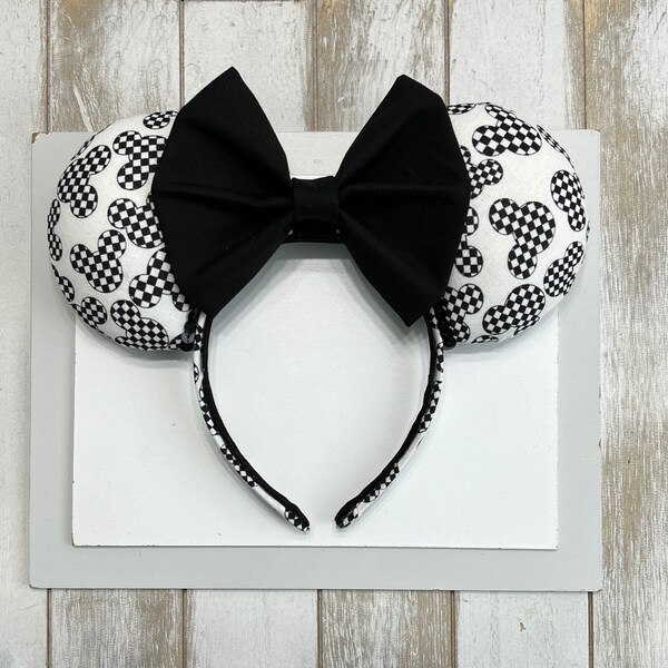 Black Checkered Ears - Etsy