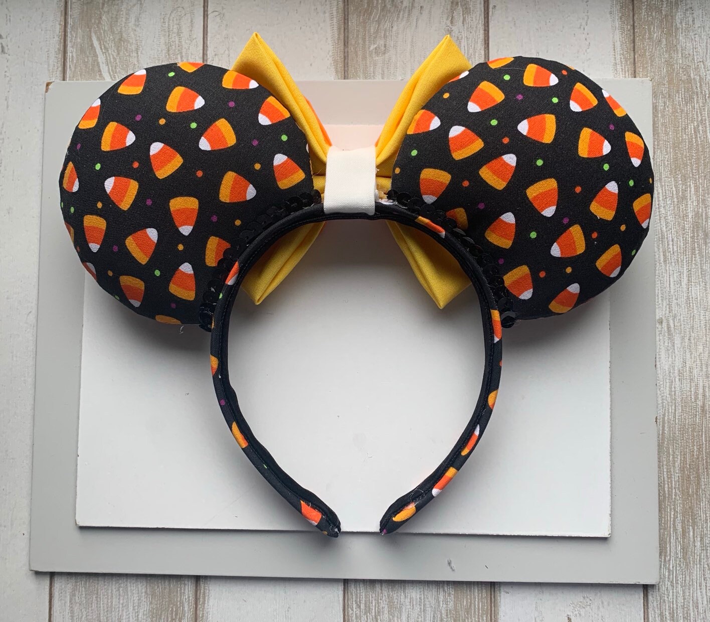 Candy Corn Mickey Ears . Candy Corn Minnie Ears . Halloween - Etsy