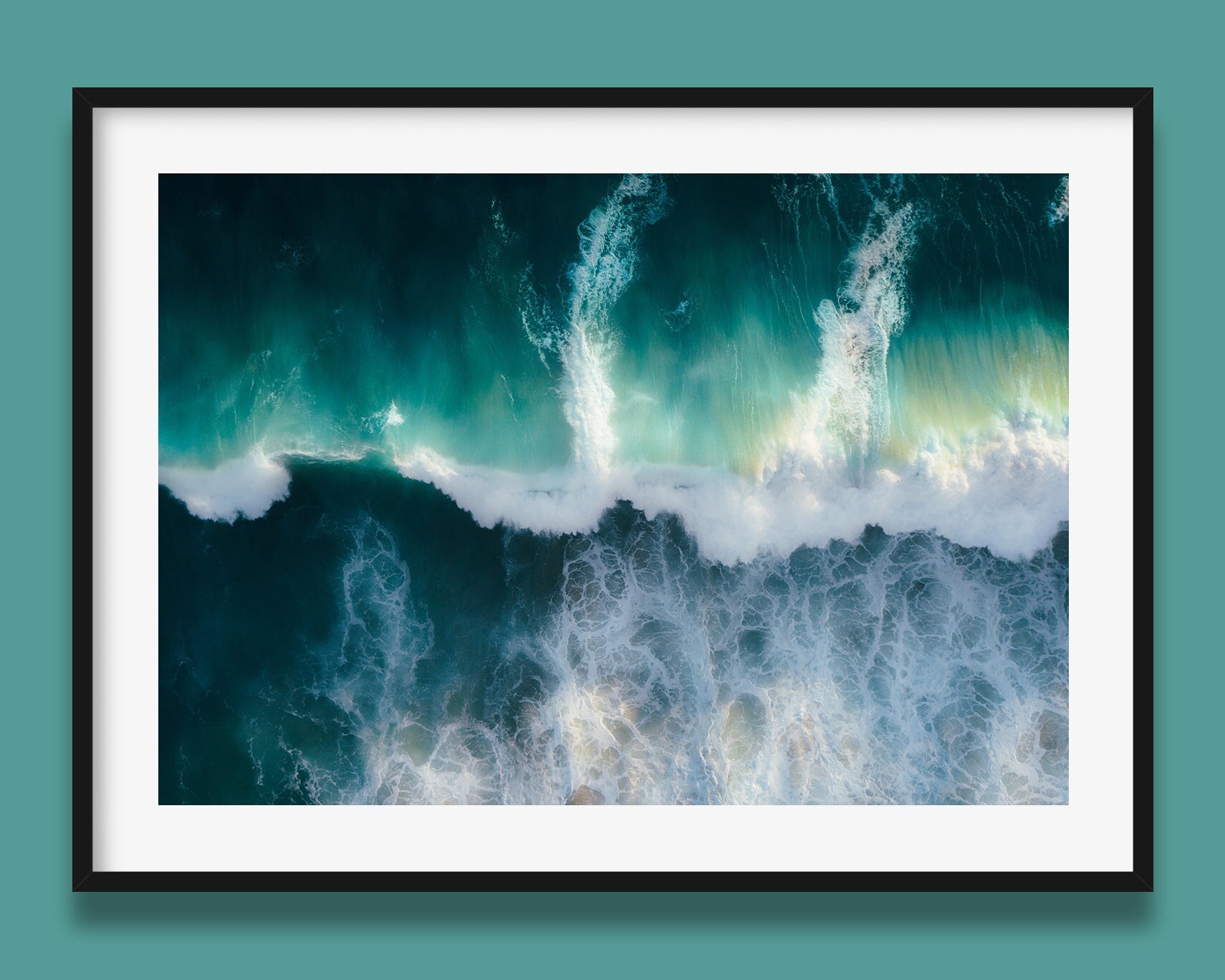 Ocean Wave Print Australian Ocean Print Aerial Photography - Etsy