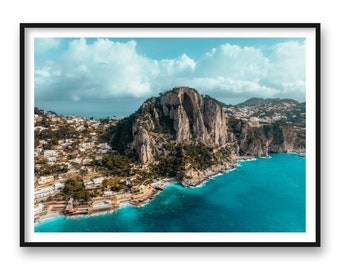 Capri Art Print Skyline Capri Poster Vertical Print Capri - Etsy