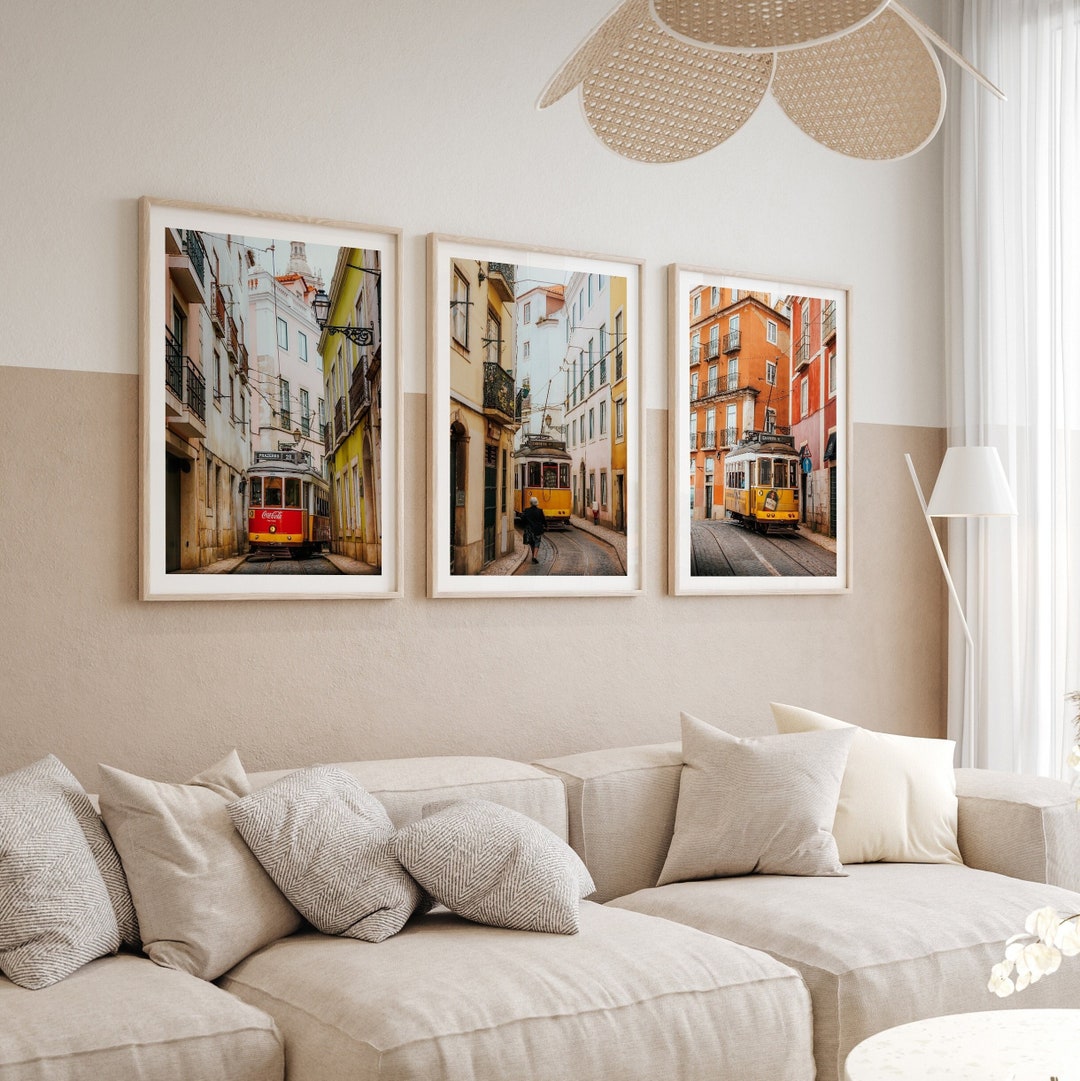 Lisbon Prints - Set of 3 | Portugal Art Prints | Lisbon Tram Prints ...