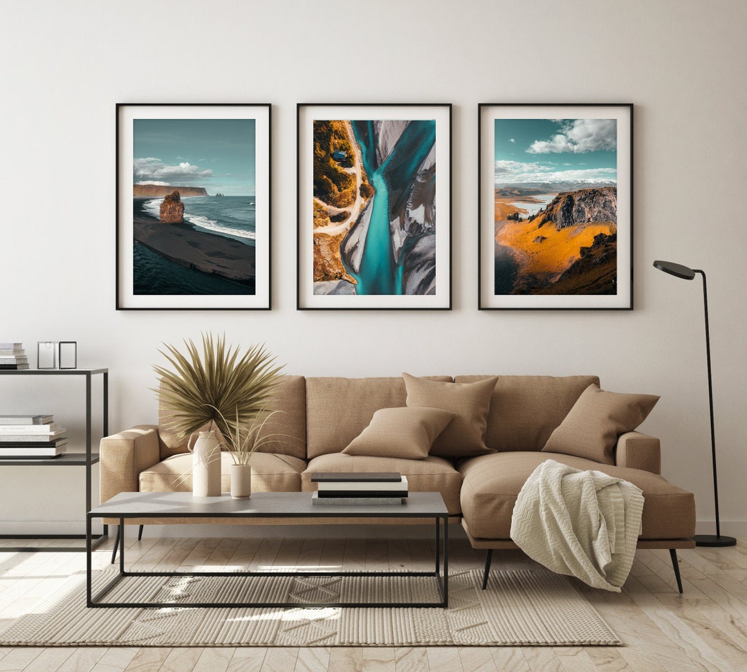 Iceland Art Prints Set of 3 Icelandic Landscape Wall Art - Etsy