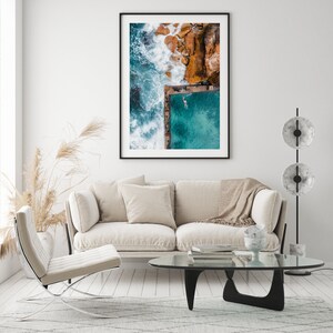 Coogee Beach Rock Pool Art Print, Sydney Coogee Ocean Photo Wall Art ...