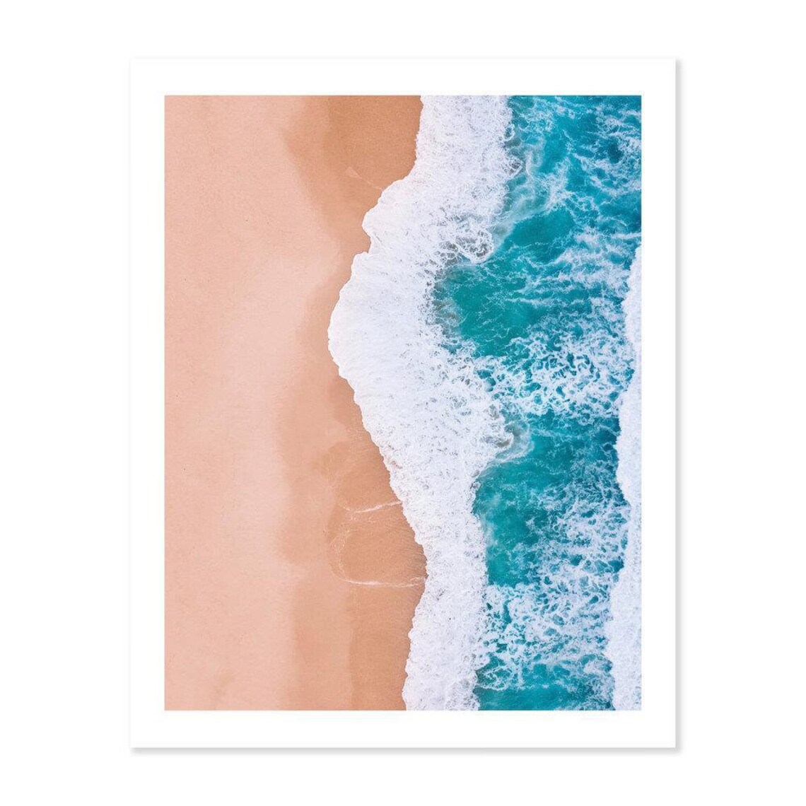 Peach Sand Beach Prints Set of 3 Ocean Beach Art Prints - Etsy