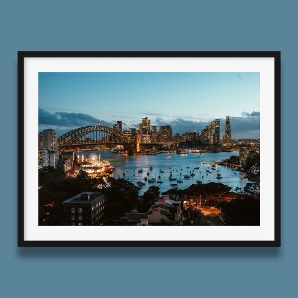 Sydney Harbour Bridge Print - Etsy