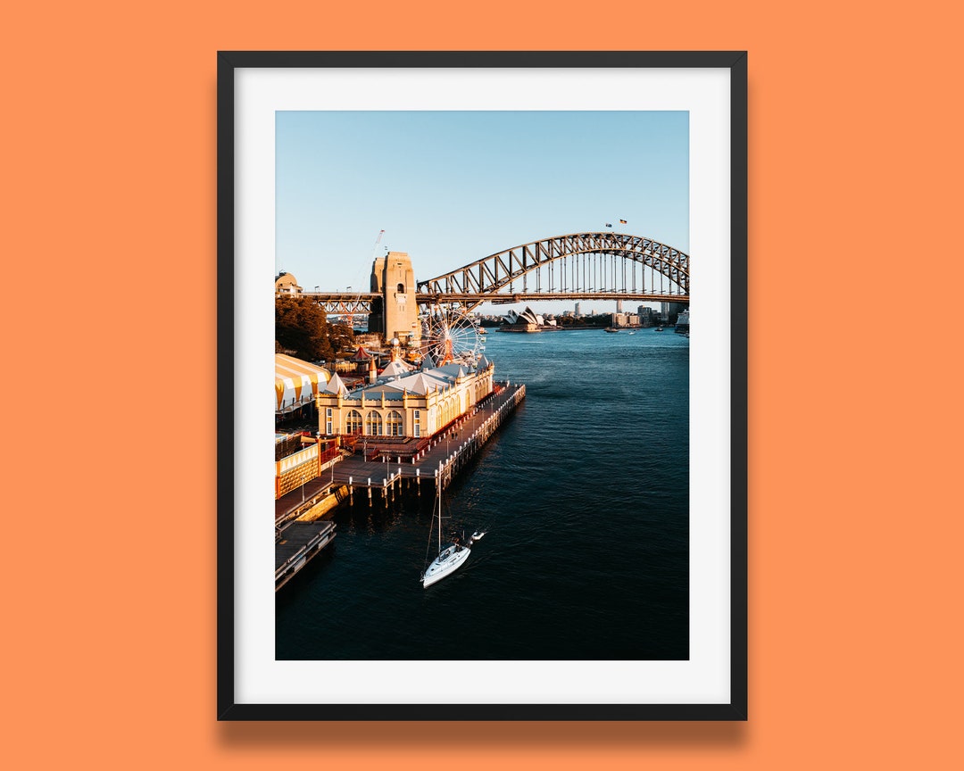 Sydney Harbour Bridge Print, Sydney Luna Park, Sydney Opera House ...
