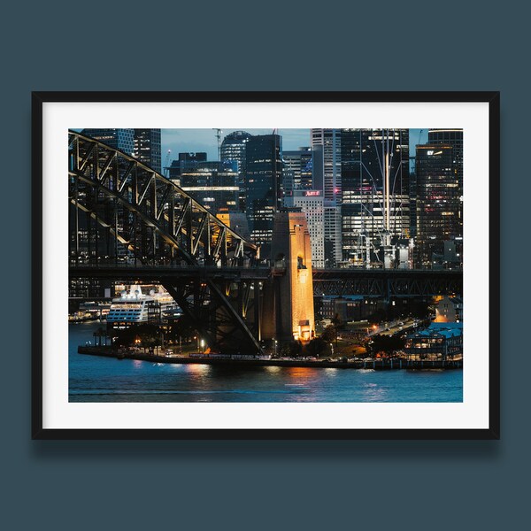 Sydney Harbour Bridge Print - Etsy