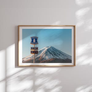 Mt Fuji Lawson Sign Art Print: Japanese Landscape Photo - Etsy