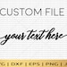 Script Font Svg Custom Svg Handmade File Word Art Custom Logo Design ...