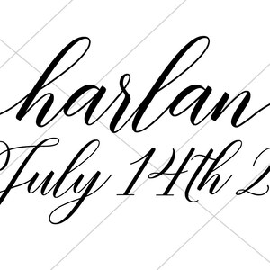 Script Font Svg Custom Svg Handmade File Word Art Custom Logo Design ...