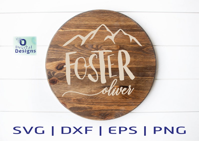 Name Sign for Nursery Wooden Name Sign Rustic Nursery Mountain SVG Baby ...