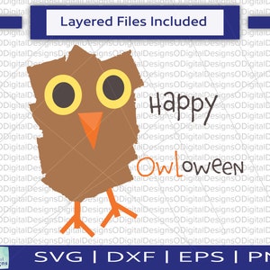 Owl Svg Happy Halloween Svg Halloween Sign Svg trick or Treat Svg ...