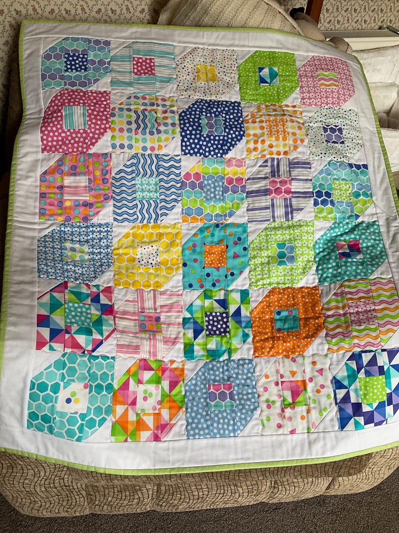 Small Patchwork Quilt - Etsy