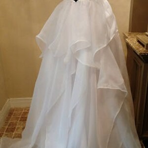 VANESSA | Chiffon Layered Skirt With Low Back - Etsy