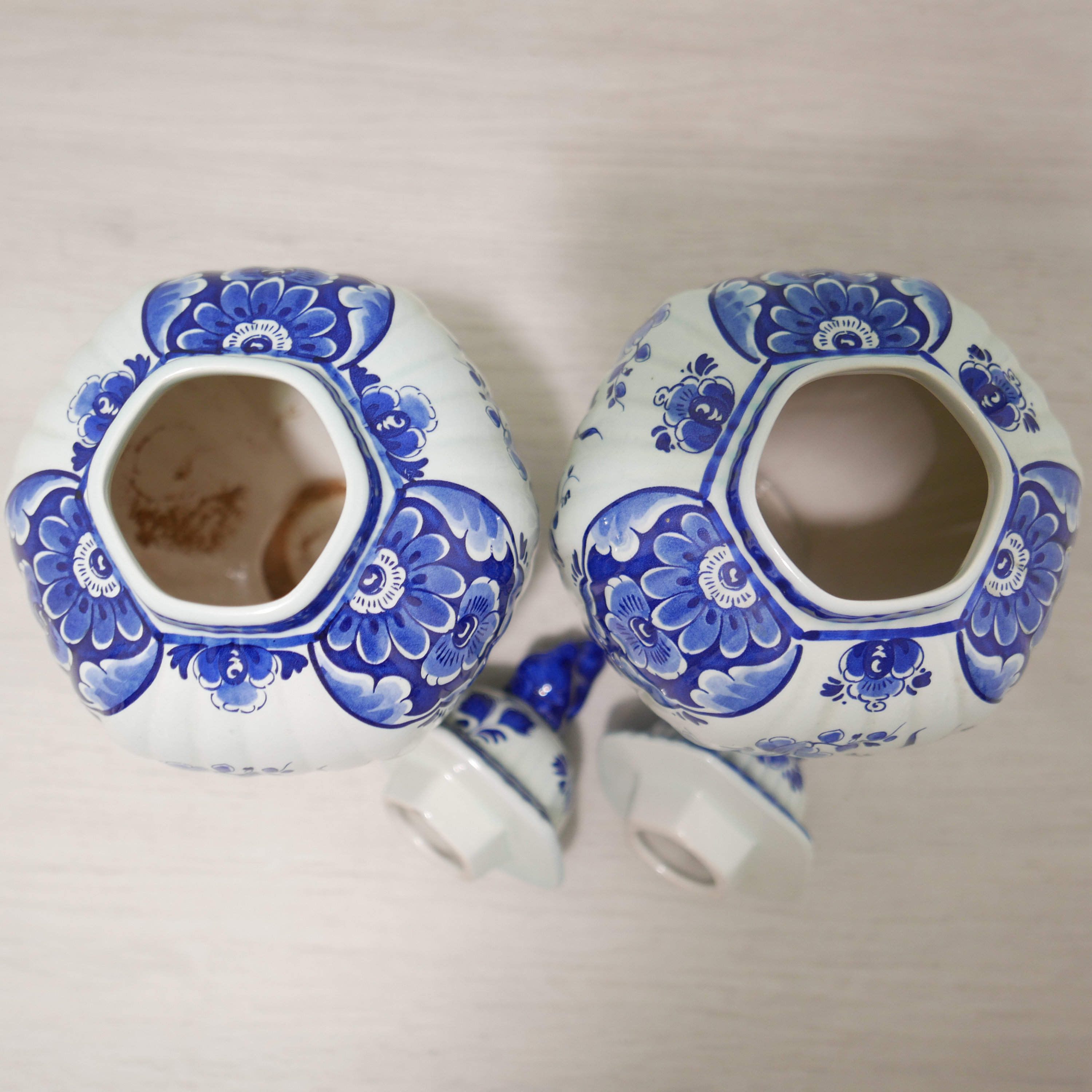 Delft Blue - Set of 2 Lidded Pots - Netherlands - 1970 - Vintage ...