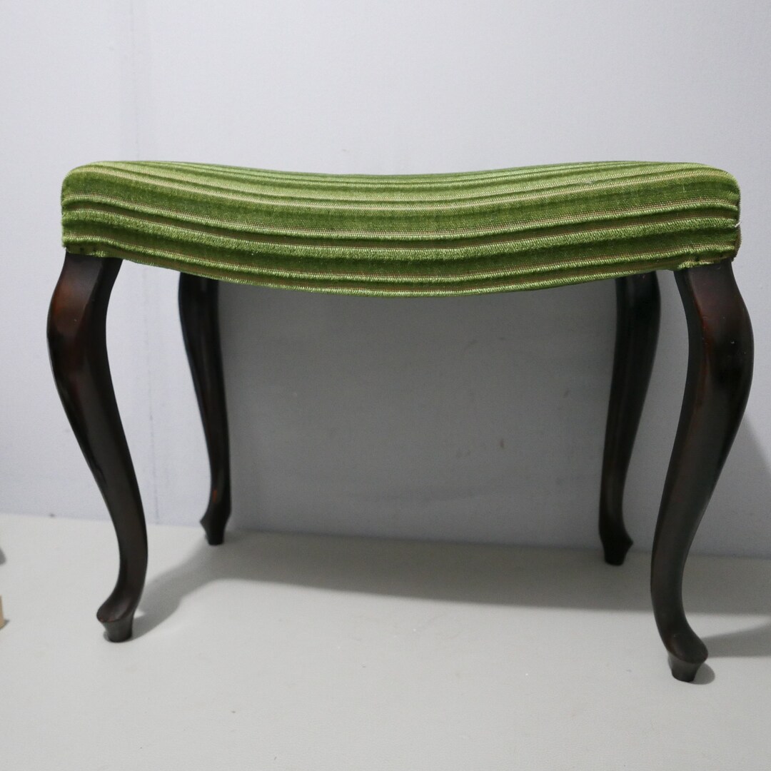 Vintage Footstool Footstool 1950s/1960s Wood and Fabric - Etsy