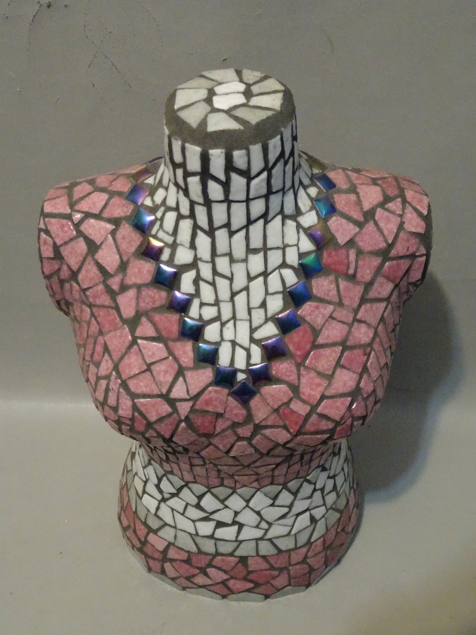 Mosaic Torso / Bust With Antique French Porcelain Tiles | Etsy