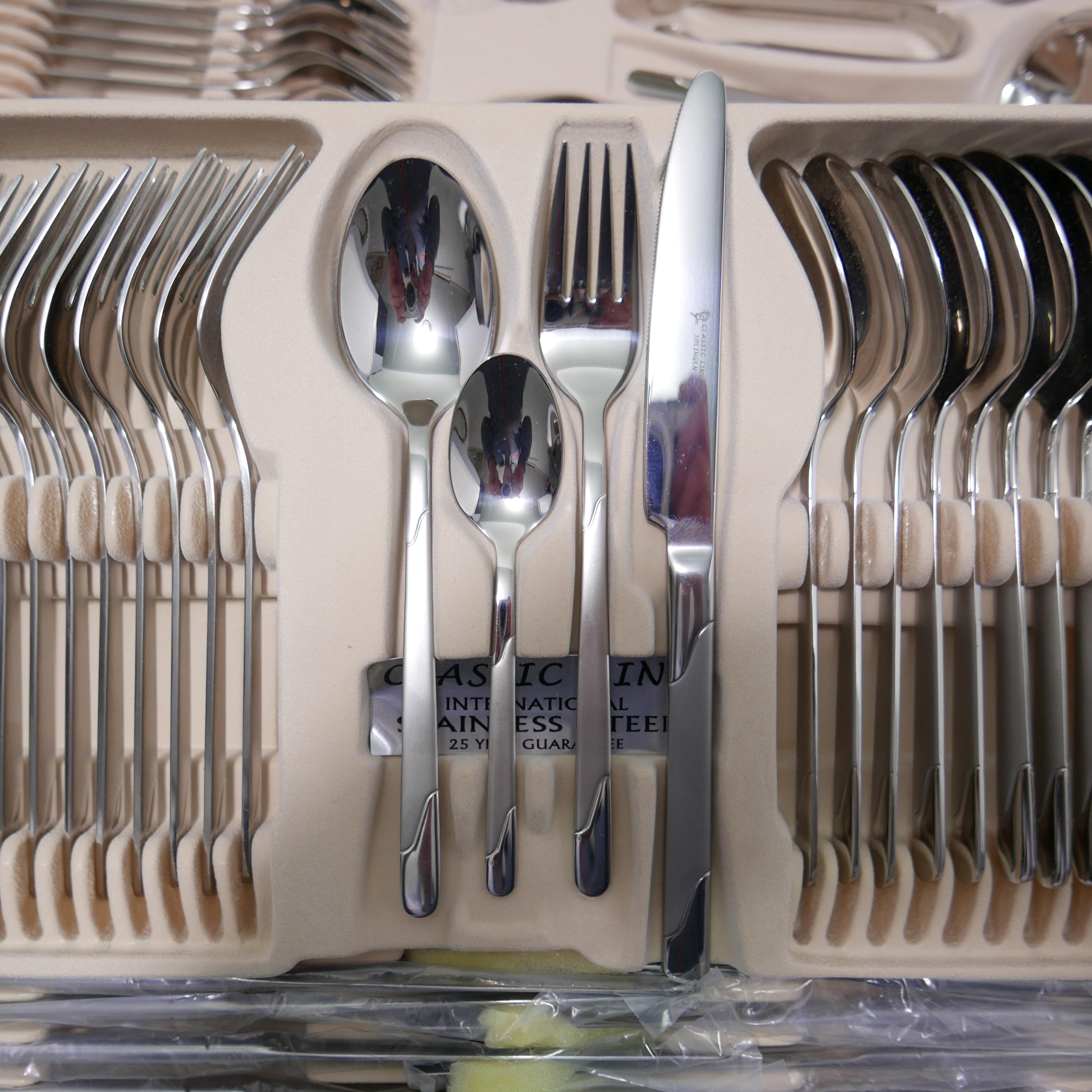 Solingen Classic Line - Cutlery Set 12 Persons 72-piece - Germany ...