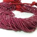 Tiny Red Spinel Faceted Rondelle Gemstone Beads Strand Micro - Etsy