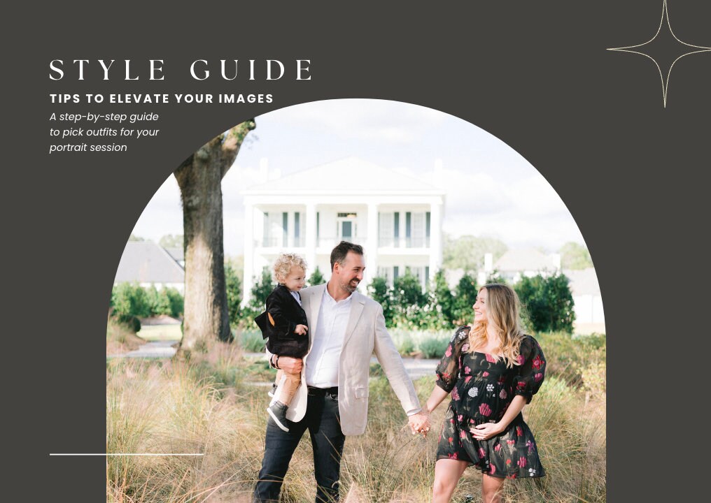 Modern Family Photography Style Guide Template (landscape), Outfit ...