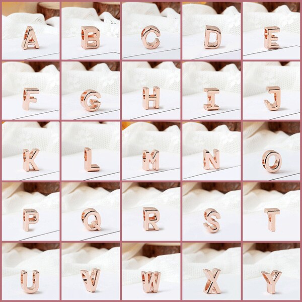 Rose Gold Pandora Charms - Etsy