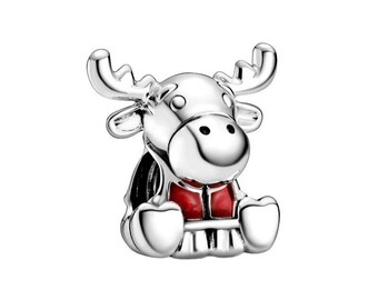 Moose Pandora Charm - Etsy