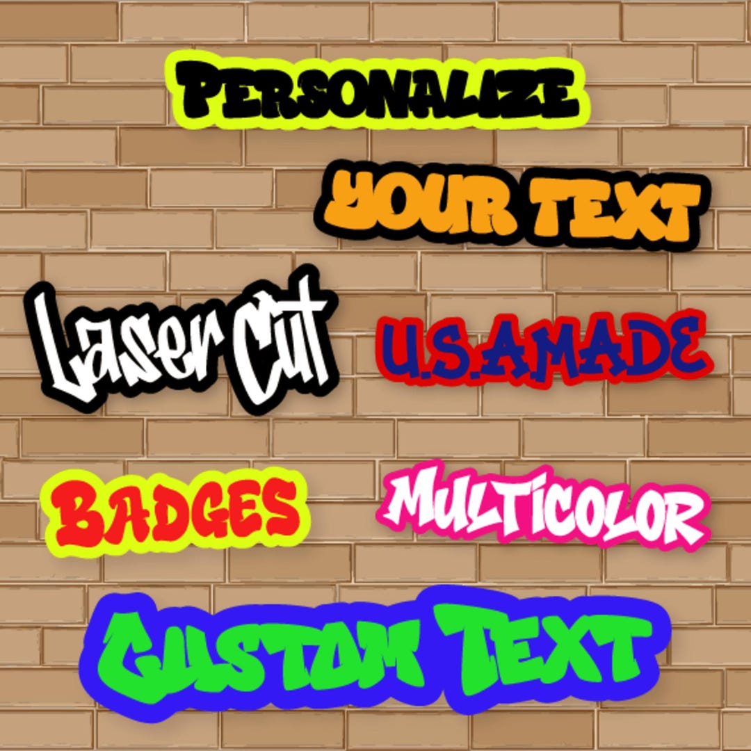 Personalized Car Emblem – Choose Font Style, Custom Text Name Badge ...