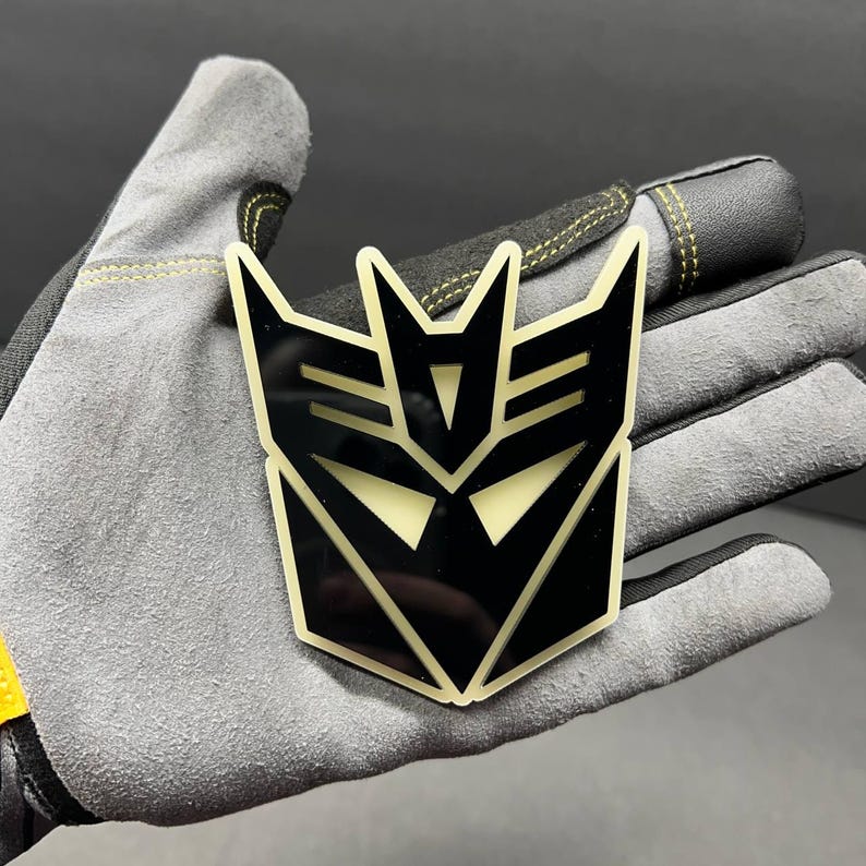 2xdecepticon Transformer Mask Car Fender Badge Emblem Custom MULTICOLOR ...