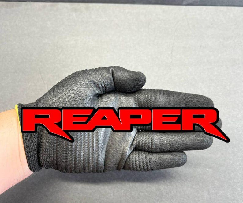 Reaper Custom 3D Text Car Badge Fender Emblem: Car Grill, Trunk Mount ...
