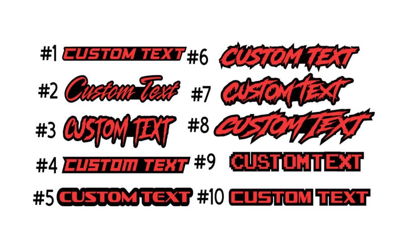 Custom 3D Acrylic Car Name Emblem Text Badge - MULTI COLOR - Customized ...