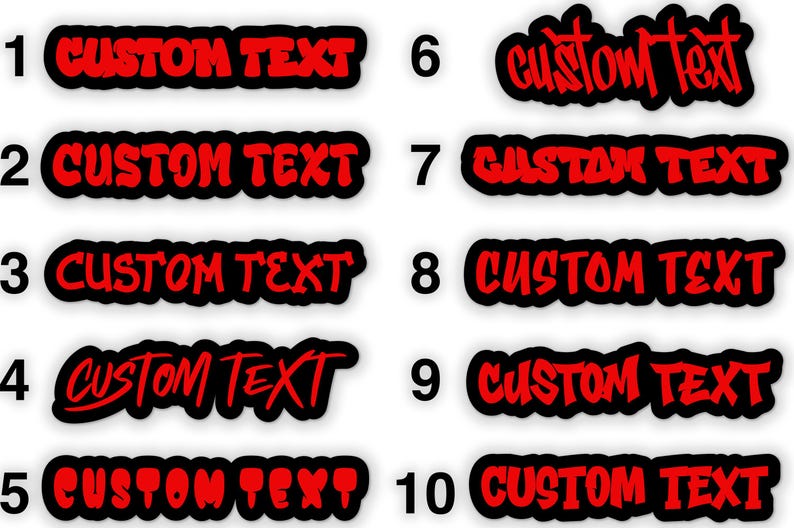 Personalized Car Emblem – Choose Font Style, Custom Text Name Badge ...