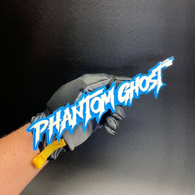 Phantom Ghost Custom 3D Text Emblem: Car Grill, Trunk Mount Badge (car ...