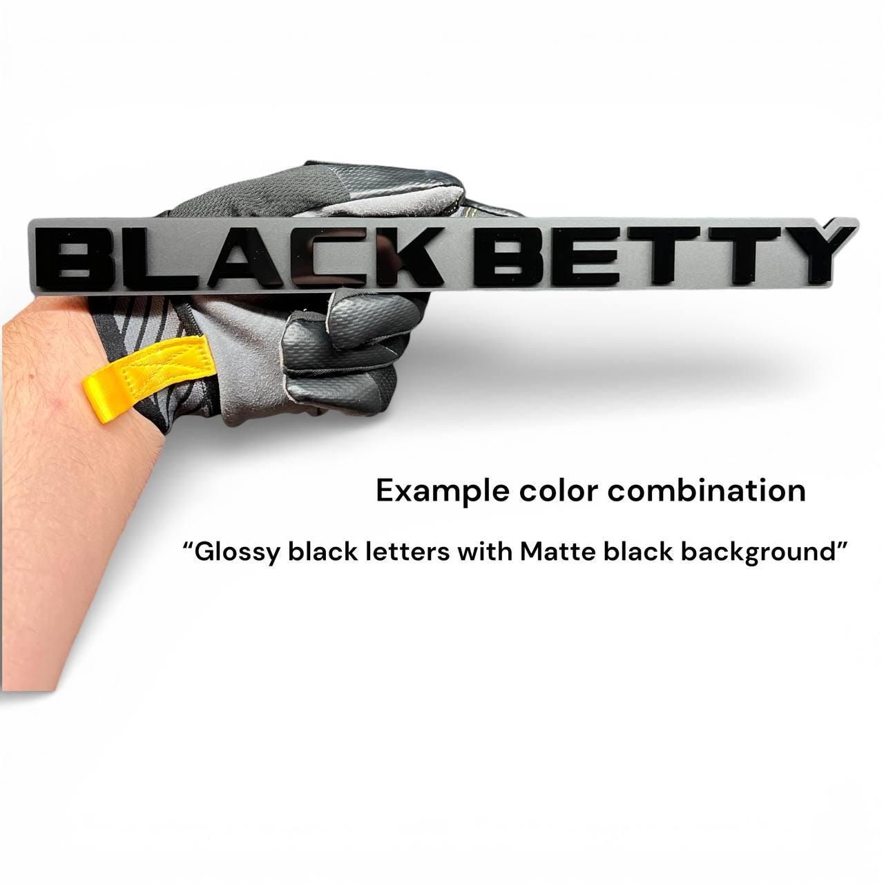 Custom 3D Acrylic Car Name Emblem Text Badge - MULTI COLOR - Customized ...