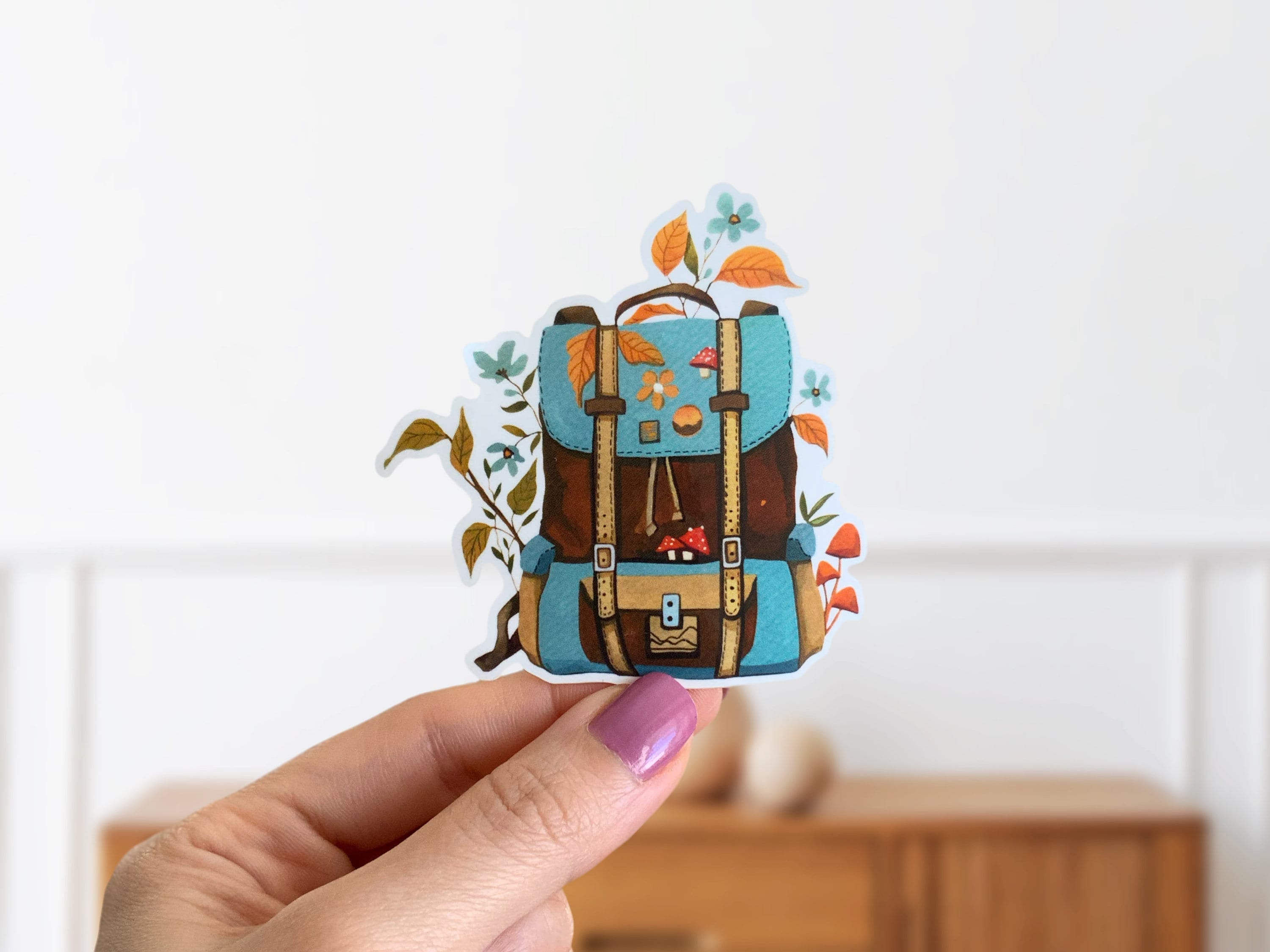 Backpack Hiking Glossy Vinyl Sticker Die Cut Water Bottle - Etsy