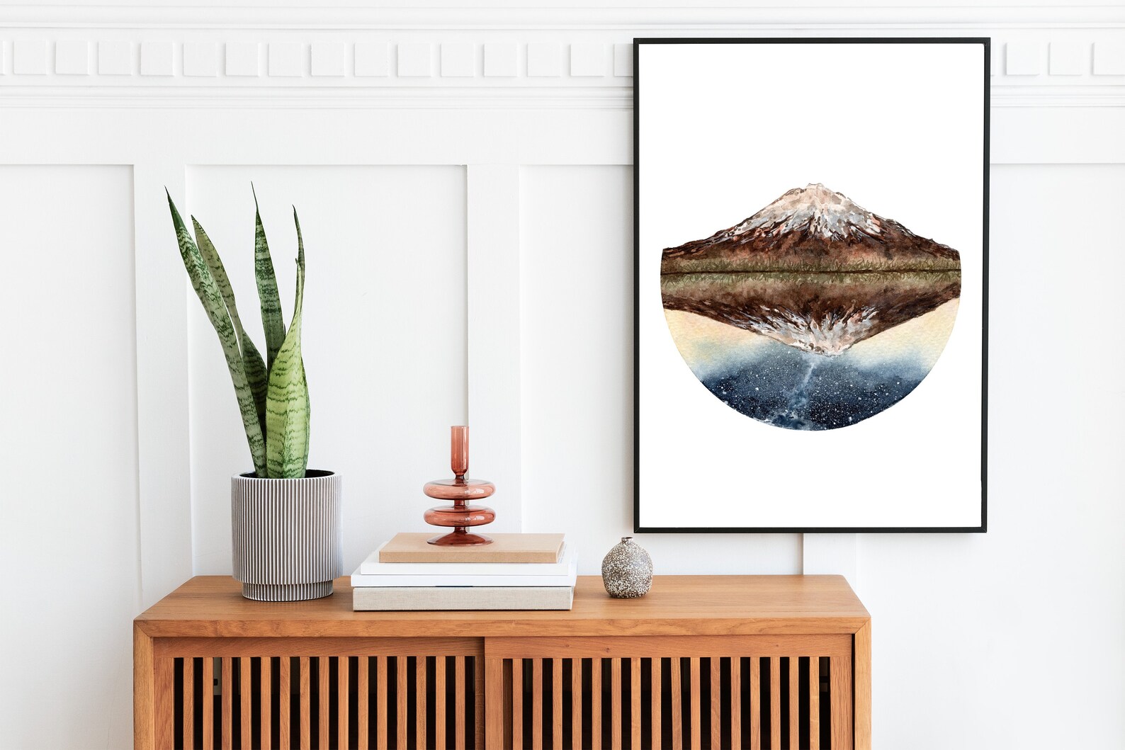 Mount Taranaki Watercolor Painting Art Print New Zealand | Etsy