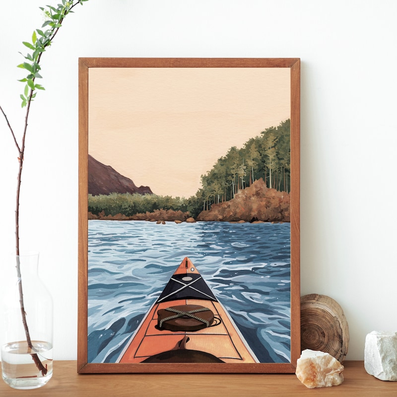 Kayak Art - Etsy