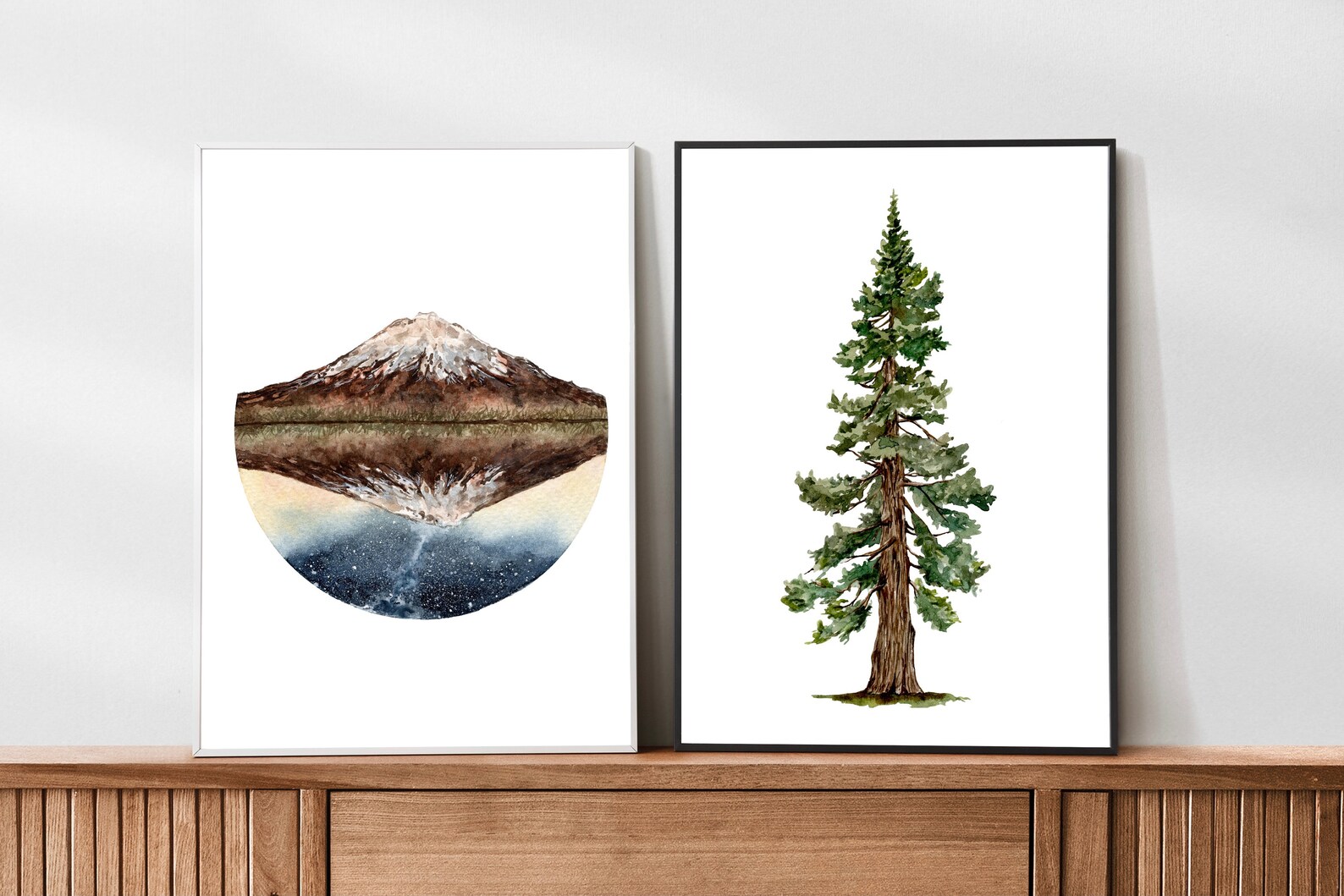Mount Taranaki Watercolor Painting Art Print New Zealand | Etsy