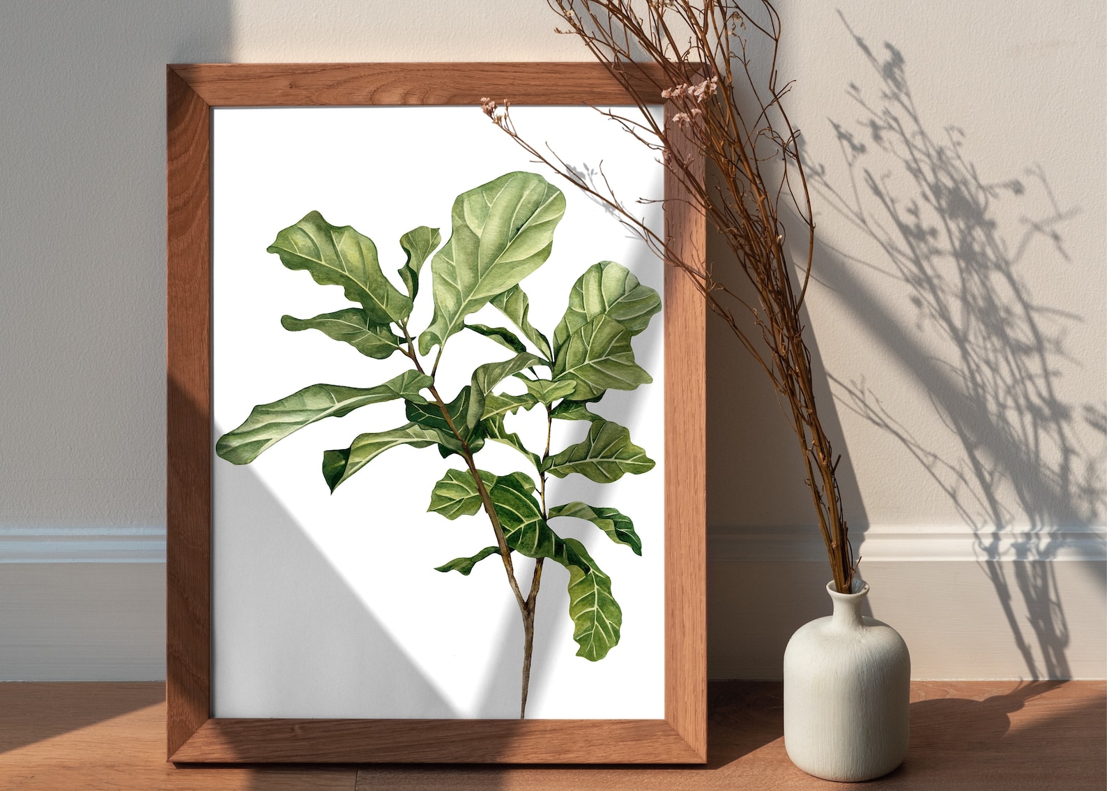 Fiddle Leaf Fig Tree Watercolor Painting Art Print Printable - Etsy Canada