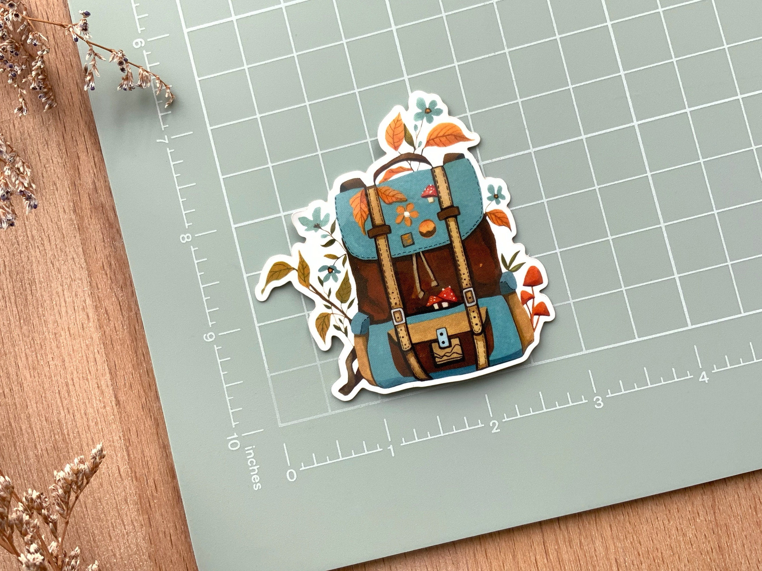 Backpack Hiking Glossy Vinyl Sticker Die Cut Water Bottle - Etsy