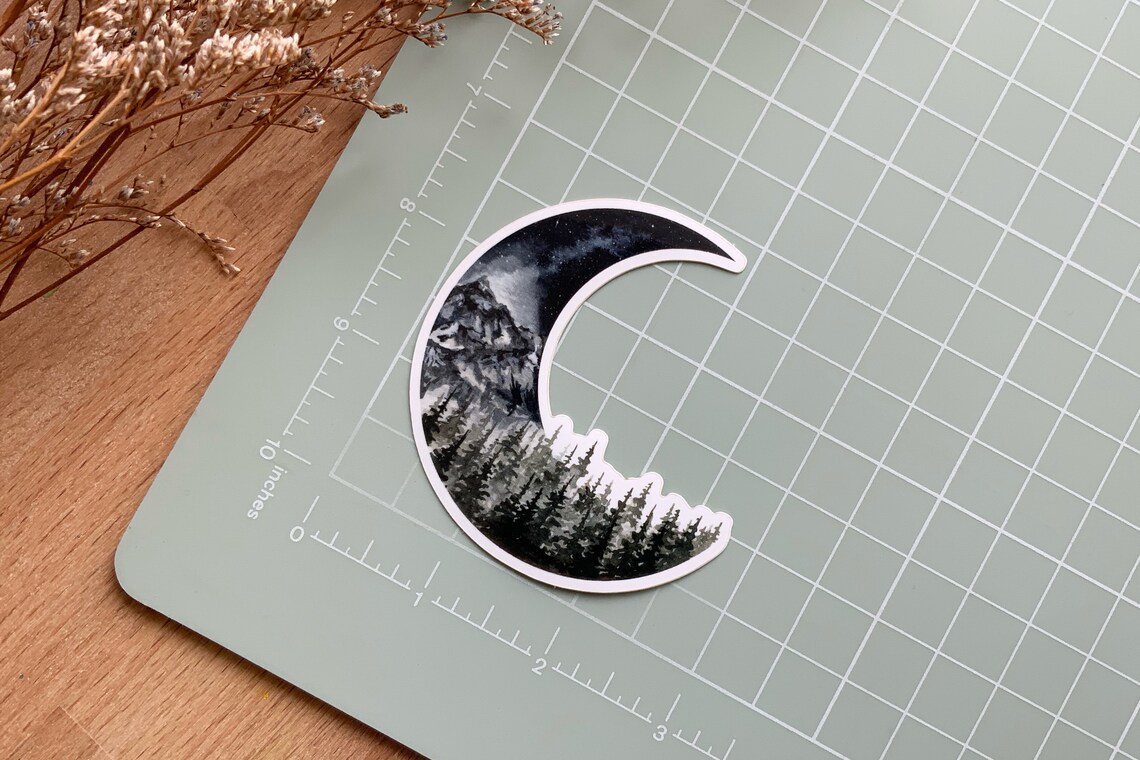 Crescent Moon Sticker Adventure Sticker Hydro Flask Sticker - Etsy Canada