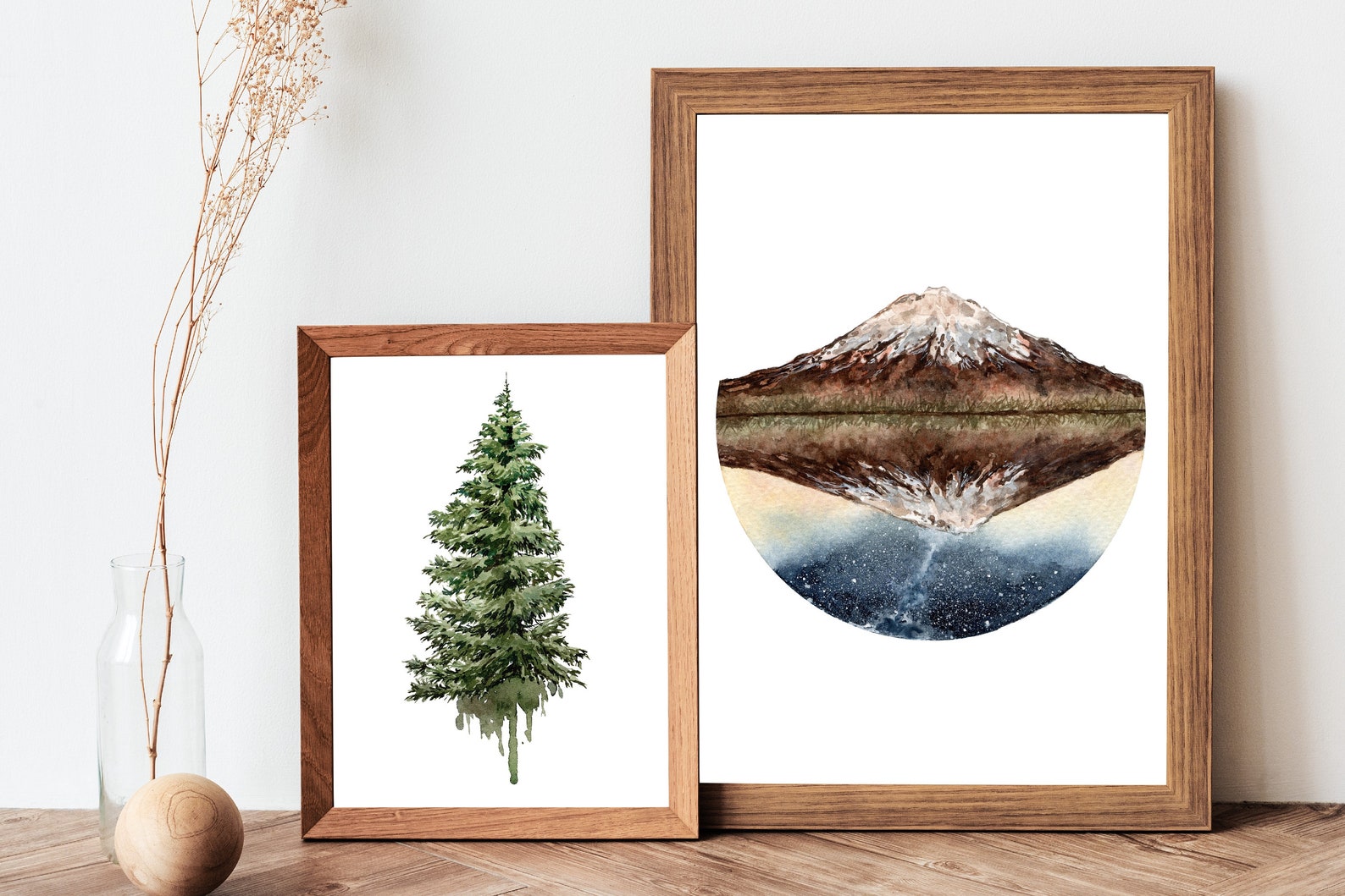 Mount Taranaki Watercolor Painting Art Print New Zealand | Etsy