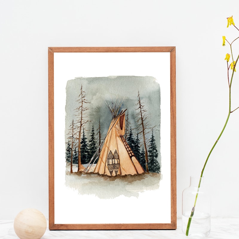 Teepee Art - Etsy