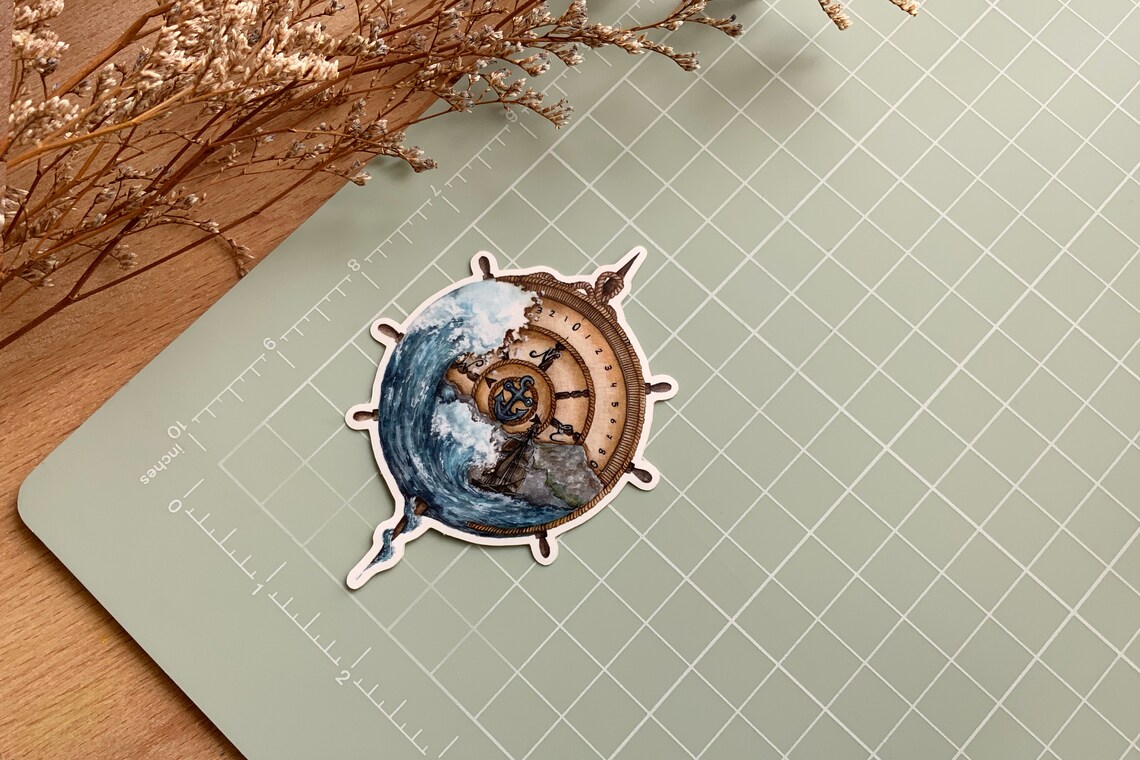 Vinyl Wanderlust Compass Sticker Nautical Sticker Outdoor | Etsy