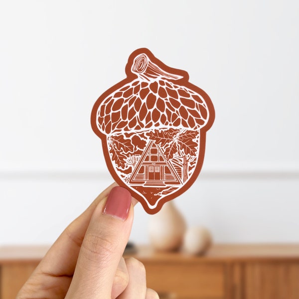 Acorn Drawing - Etsy