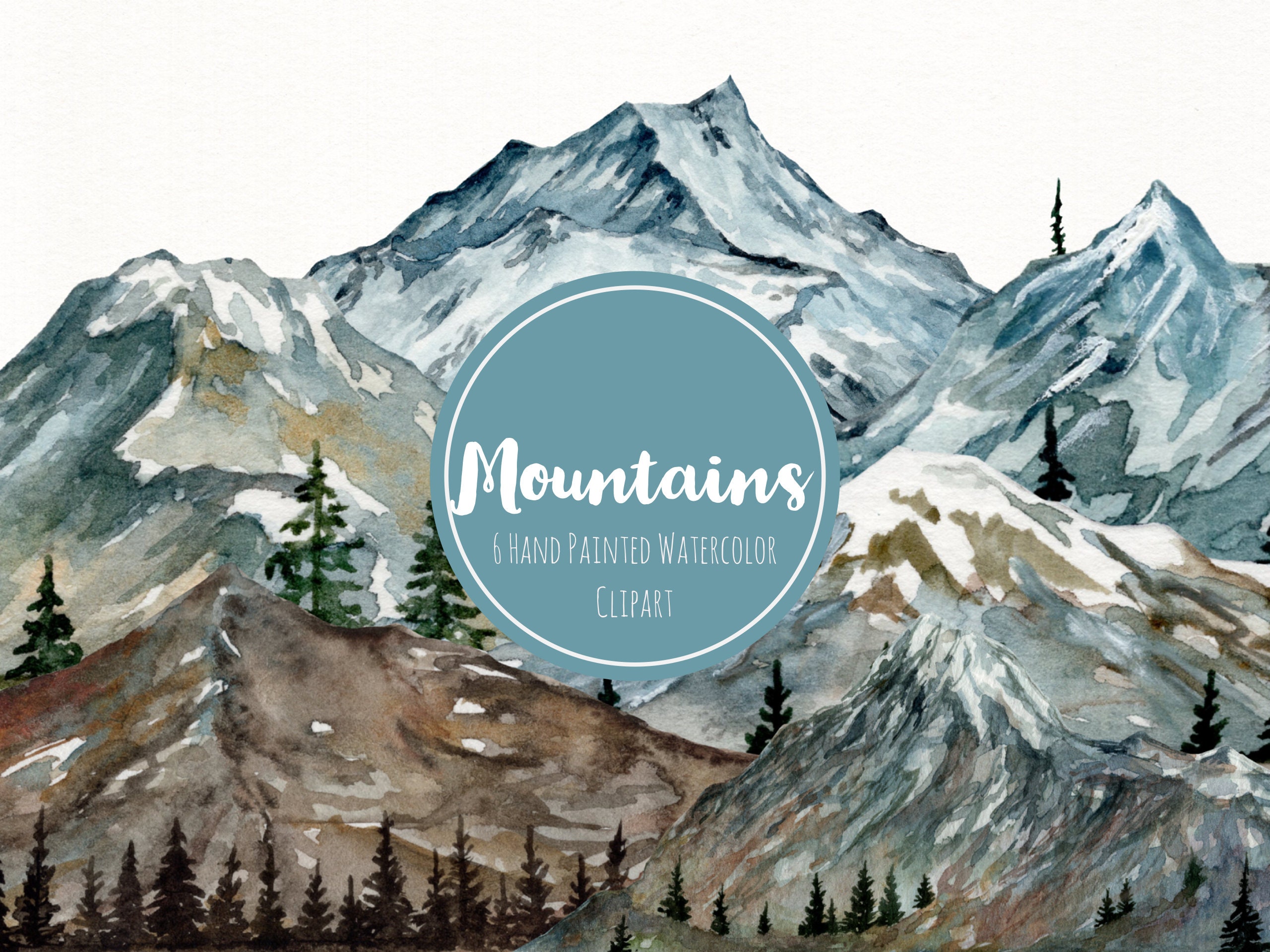 On Top Of A Mountain Clipart