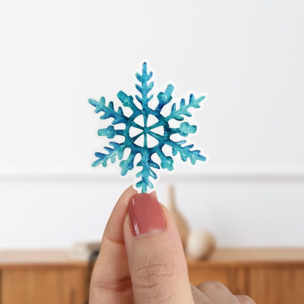 Snowflake Stickers - Etsy UK